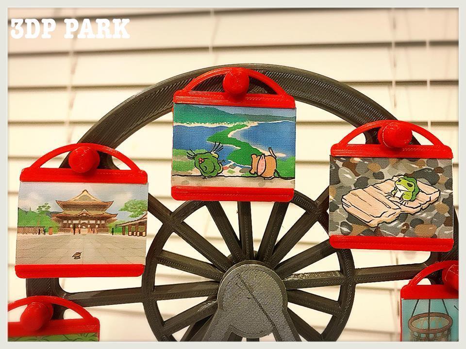 🎡 Ferris Wheel Picture Frame・Free STL File for ・Cults