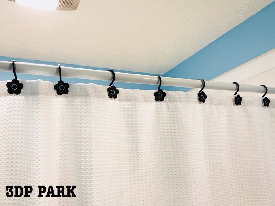 Free STL file Shower Curtain Hooks 🚿 ・3D printing design to download・Cults