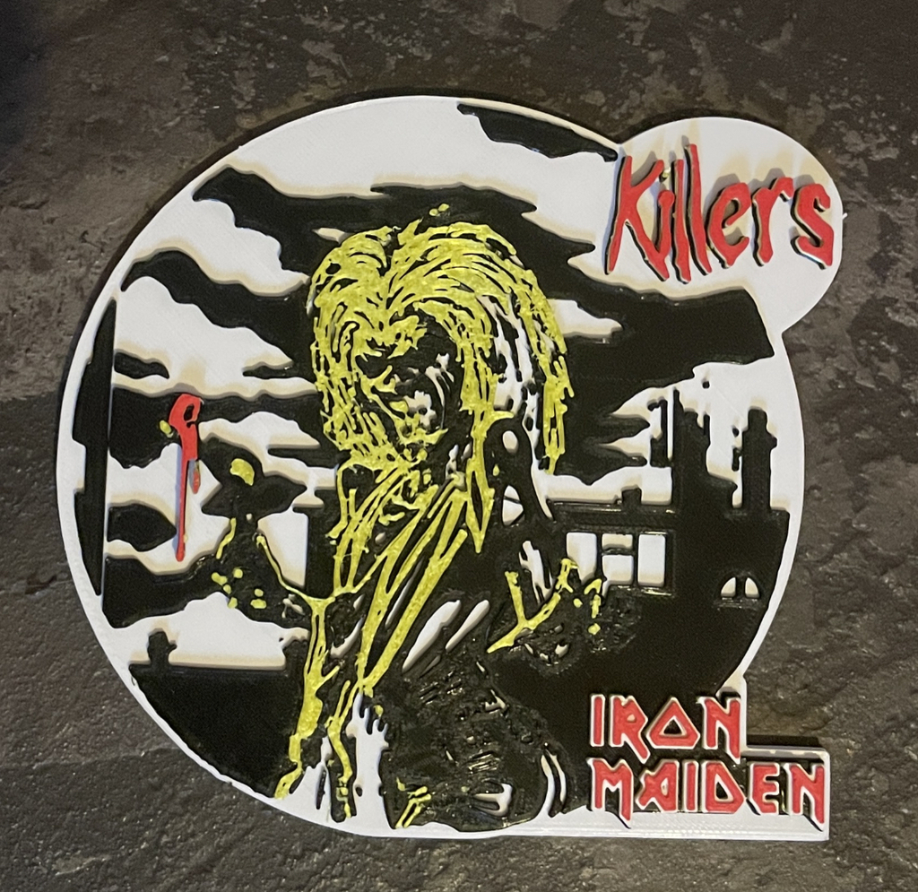🎵 Killers Iron Maiden・Free STL File for ・Cults