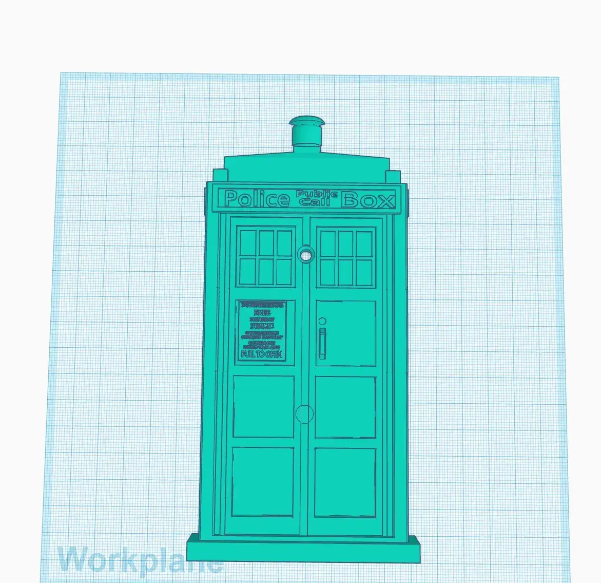 🧚 Fairy Door Tardis・Free 3D File for ・Cults