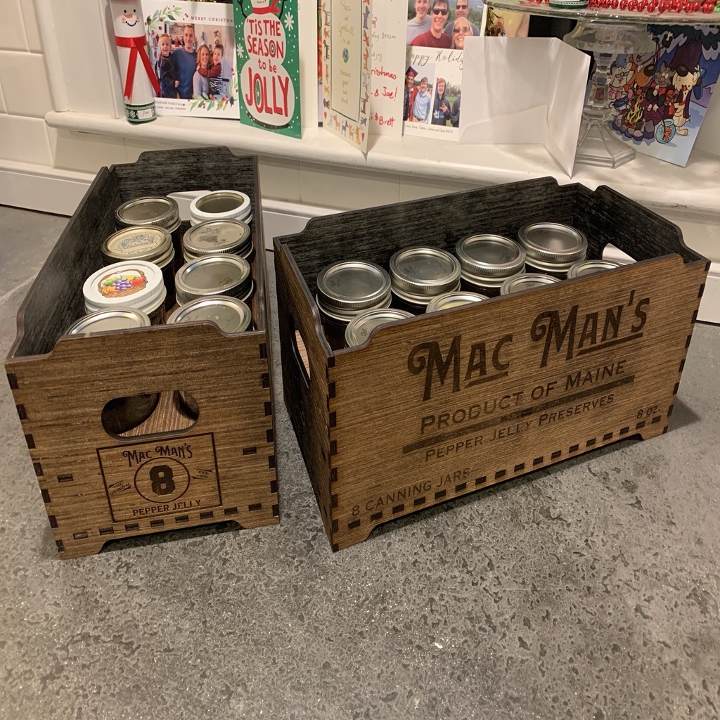 🫙 Canning Jar crate・Free 3D File for ・Cults