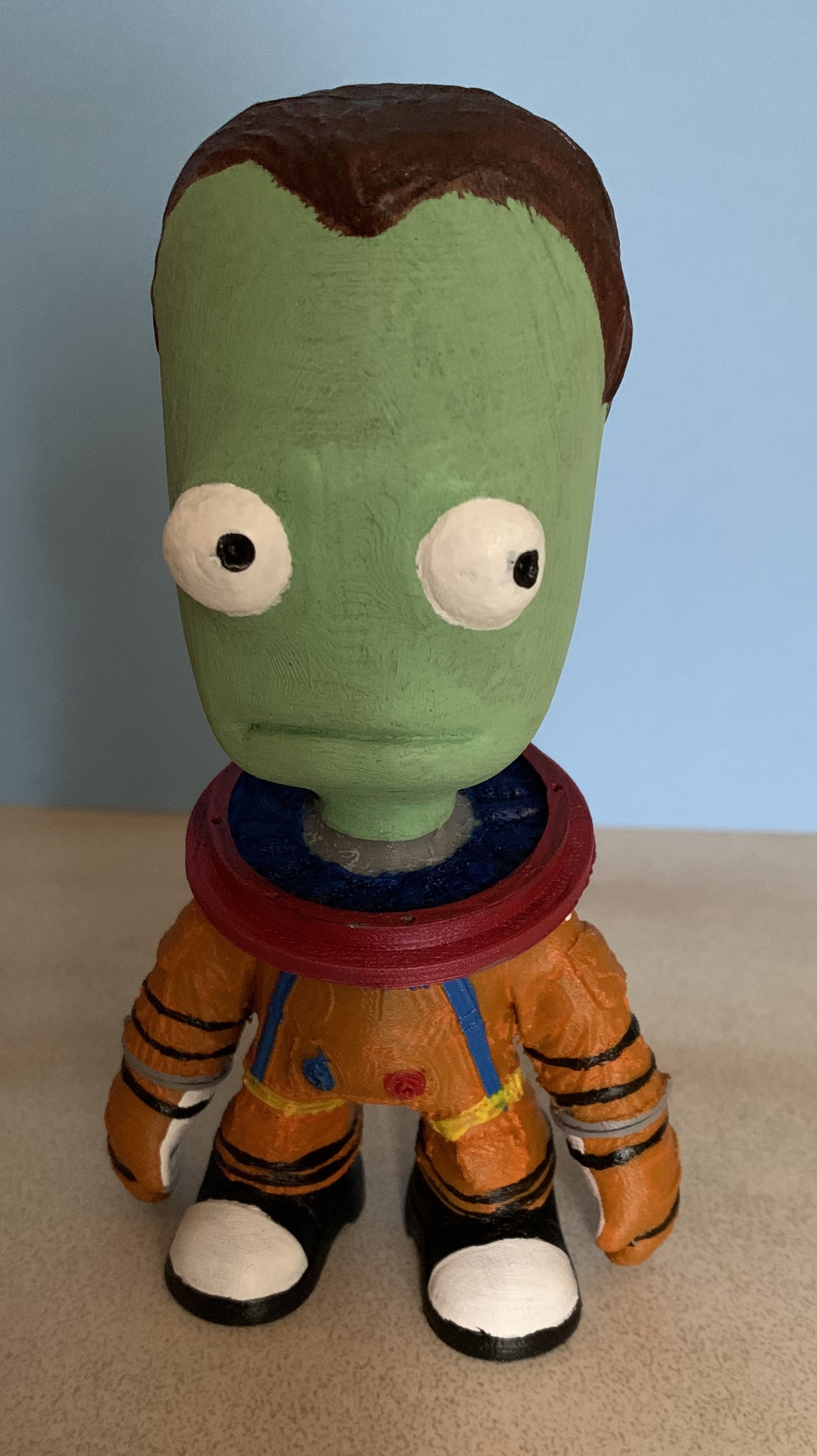 Impresión 3D Bob Kerman del programa Kerbal Space・Cults