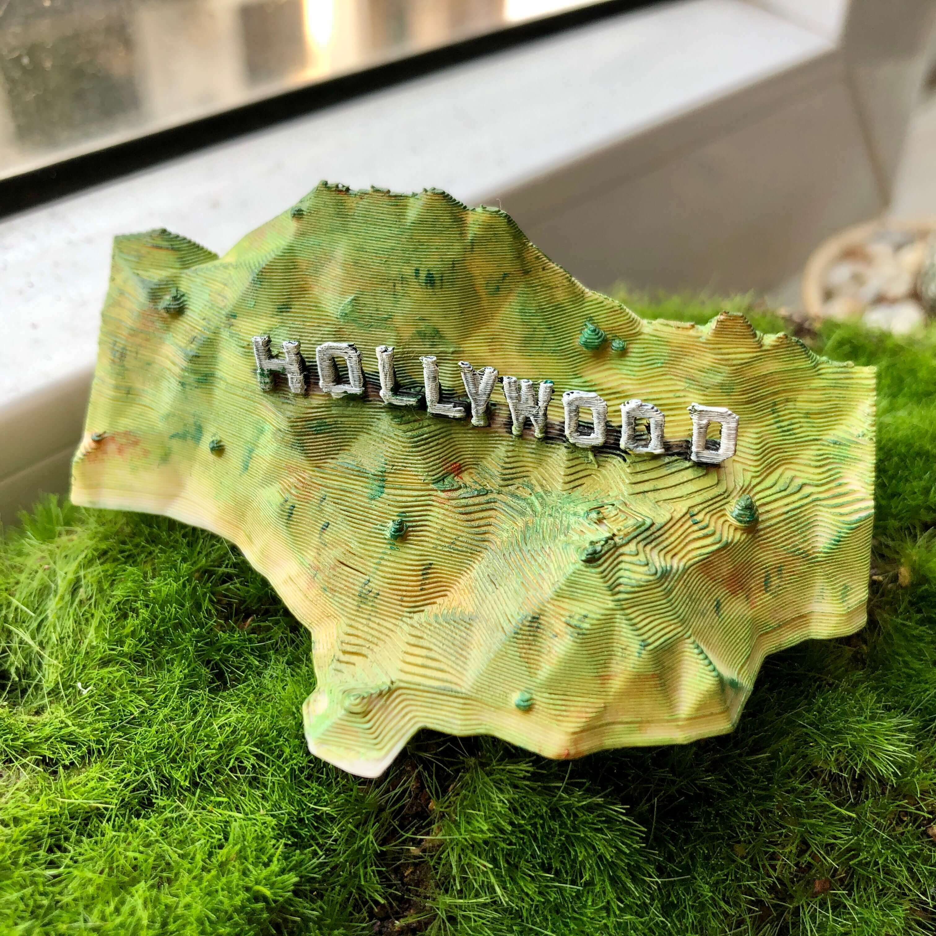 🇺🇸 Hollywood Sign - Los Angeles, USA・Free 3D File for ・Cults