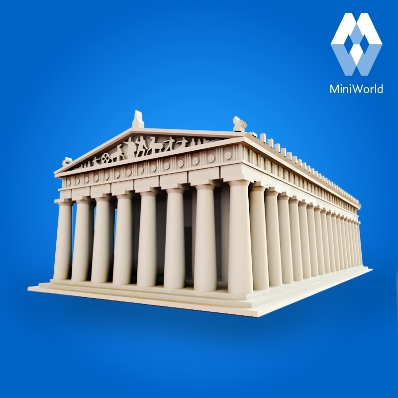 🇬🇷 Parthenon - Greece (Reconstruction)・Free 3D File for ・Cults