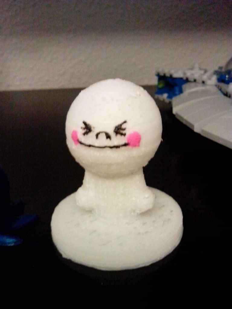 3D printable Line - Moon boy smiling・Cults