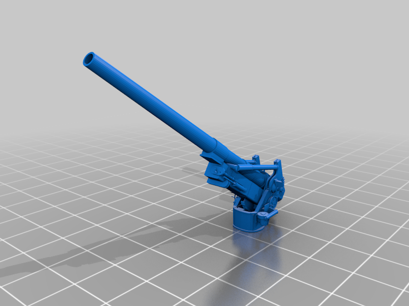 Archivo 3D gratuito M1 155mm Long Tom 1/100 🎲・Objeto para descargar e ...