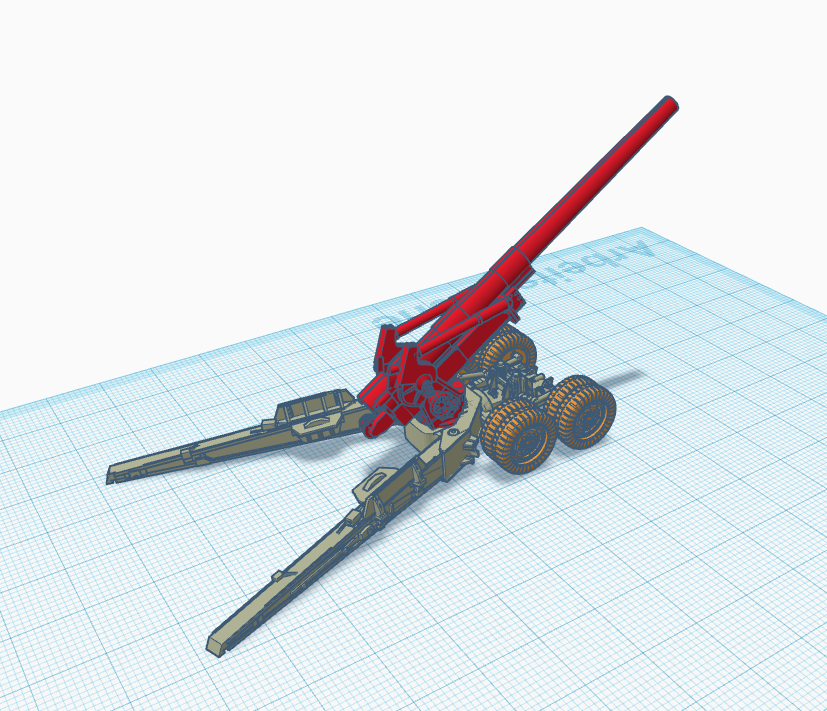 Archivo 3D gratuito M1 155mm Long Tom 1/100 🎲・Objeto para descargar e ...