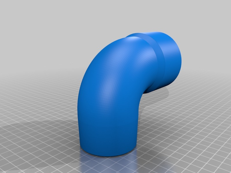 🧞‍♂️ Vacuum 90 degree elbow・Free 3D File for ・Cults