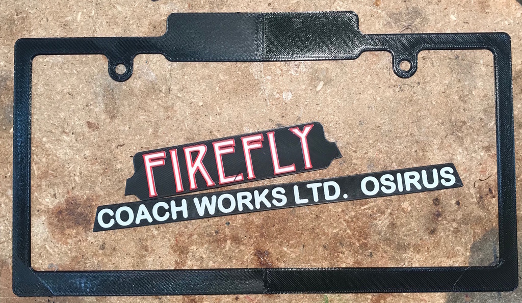 Free 3D file Firefly License Plate Frame 🖼️ ・3D printer design to ...