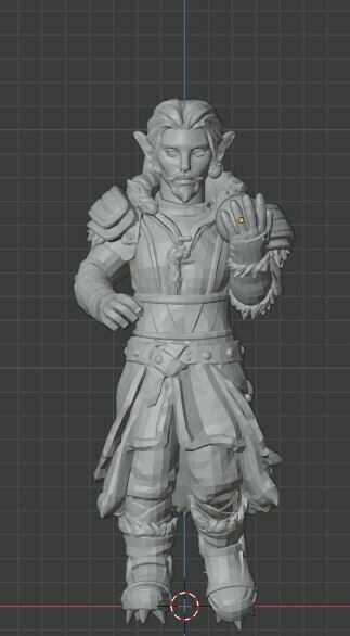 ⛰️ Mountain Elf mage 28 mm・Free 3D File for ・Cults