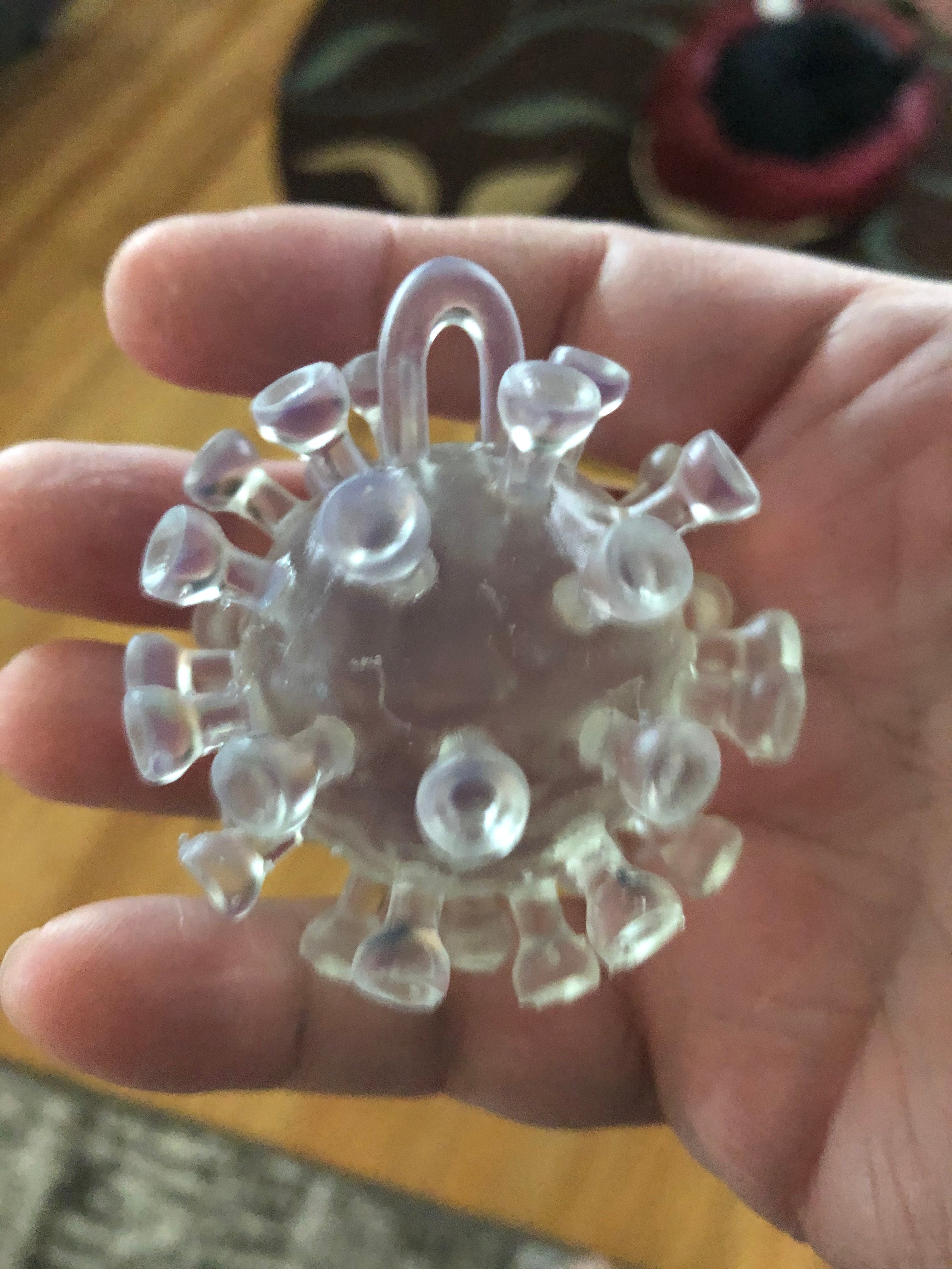3D printed corona virus keychain for 3d print coronavirus Covid-19・Cults