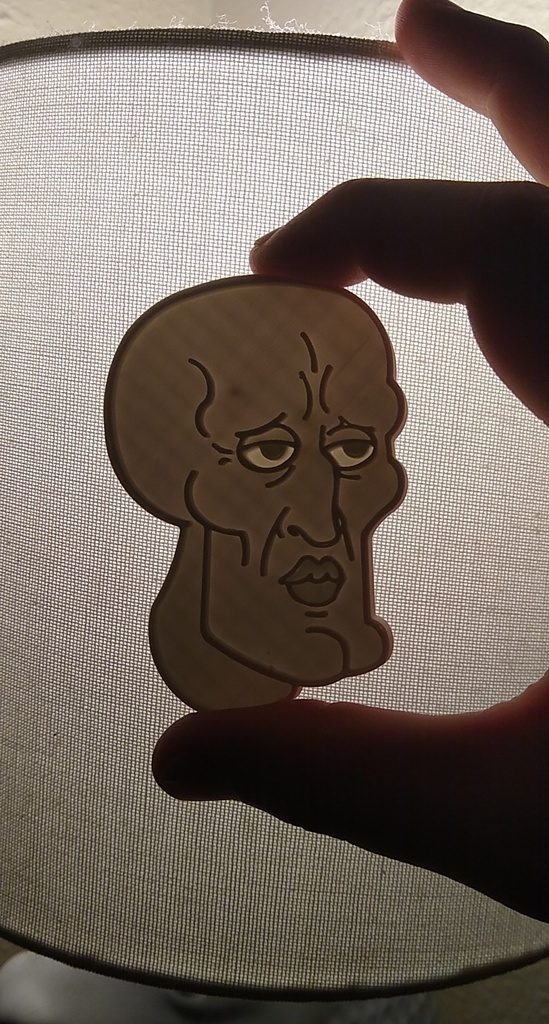 🚸 Handsome Squidward・Free 3D File for ・Cults