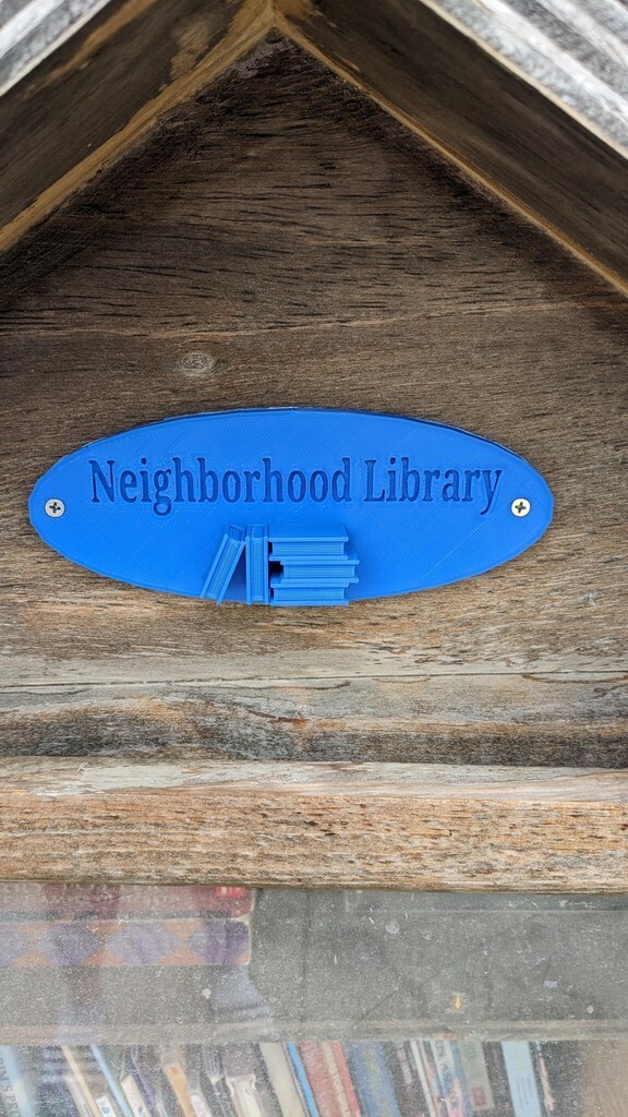 Free 3D file Library Sign - Neighborhood Little Free Library 🆓 ・3D ...