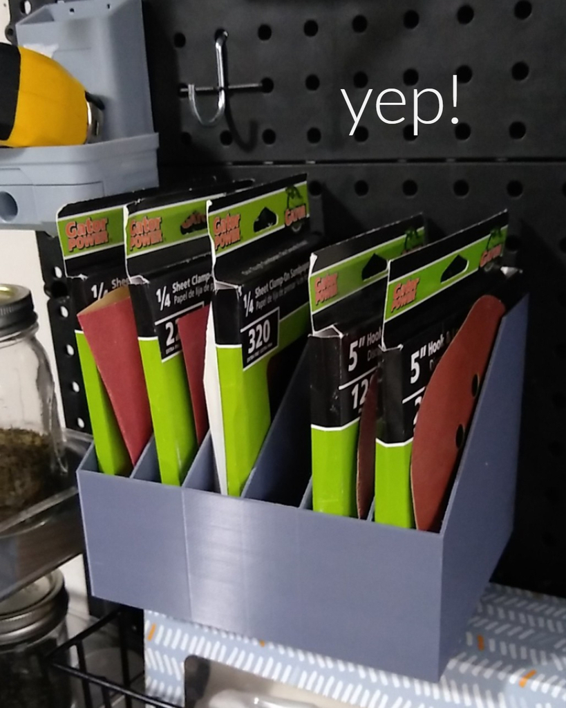 🏠 Pegboard Sandpaper Organizer・Free 3D File for ・Cults