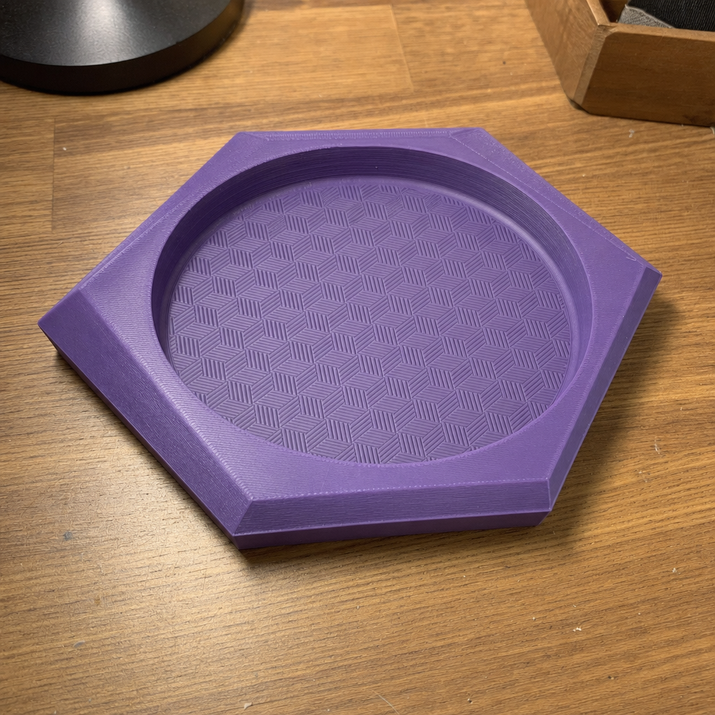 💒 Wedding Ring Bearer Dish Geometric Hexagonal Tray・Archivo 3D para ...