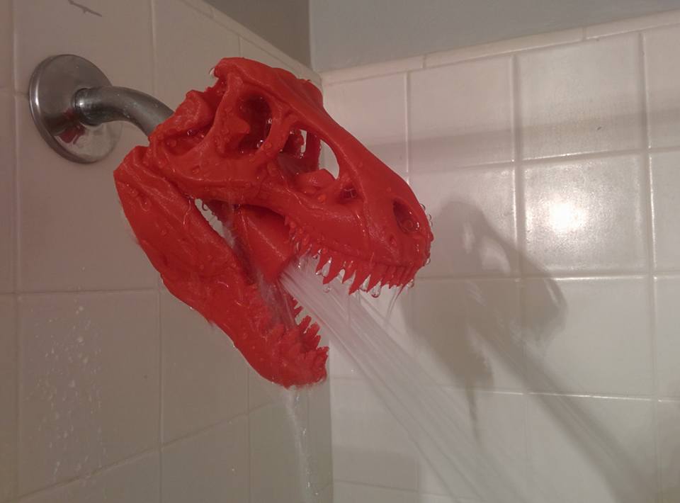 🦖 T-Rex Shower Head・3D Print・Cults