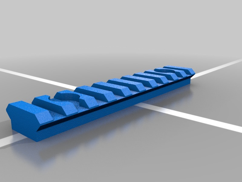 ⚽ Picatinny Rail or MIL-STD-1913 Rail (3 Heights)・Free 3D File for ・Cults