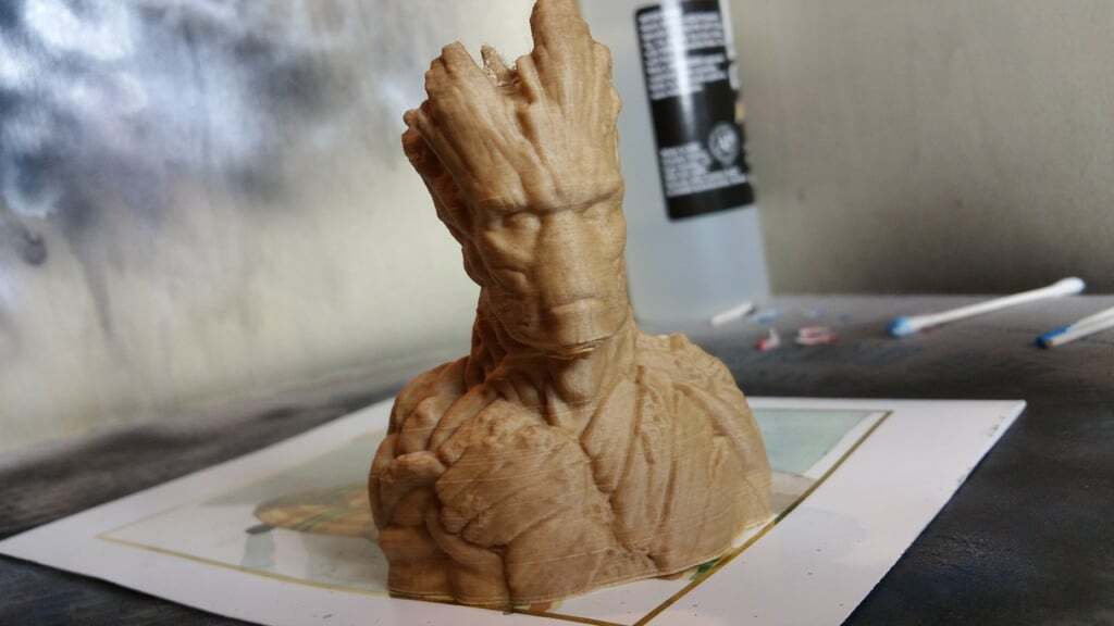 3D printing Groot Bust Sculpture・Cults