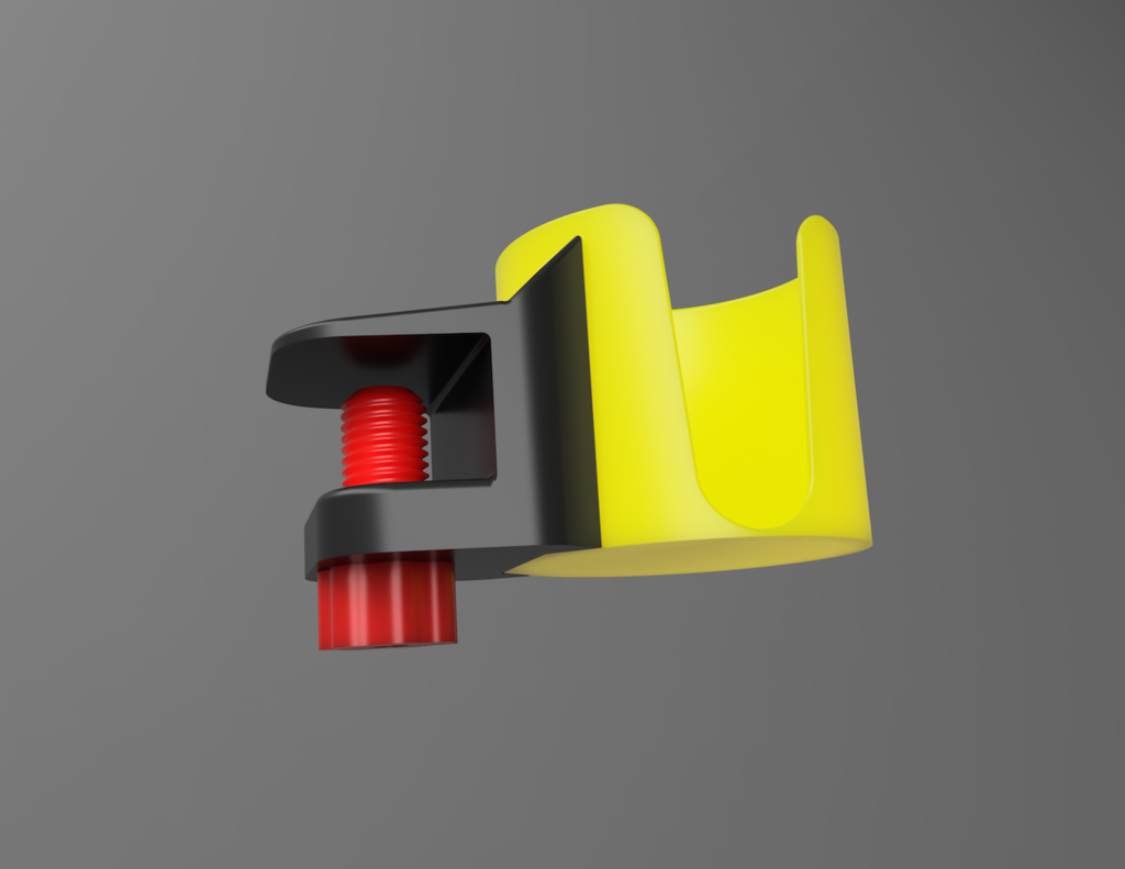 🗜️ Clamp on Desk Cup Holder Modular Design・Free 3D File for ・Cults