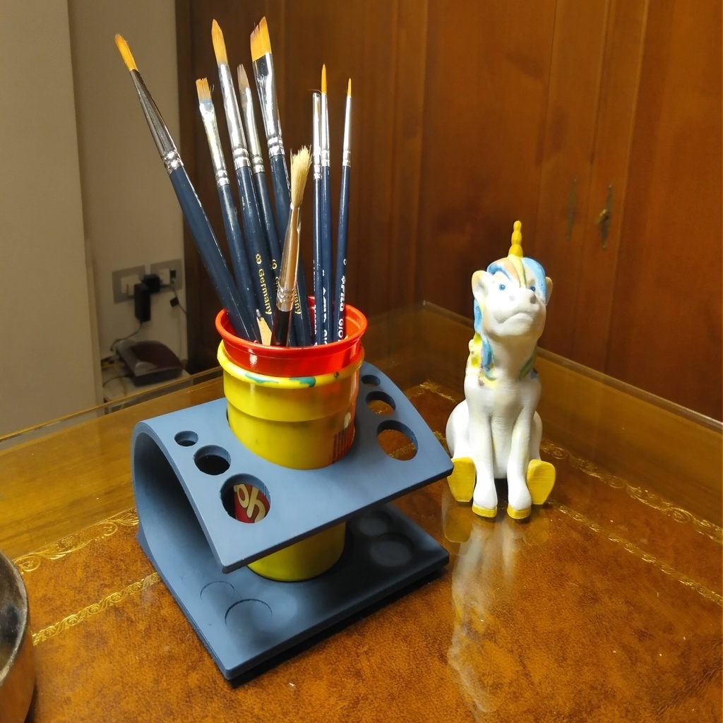 3D file Stand for painting tools 🖼️ ・3D printer design to download・Cults