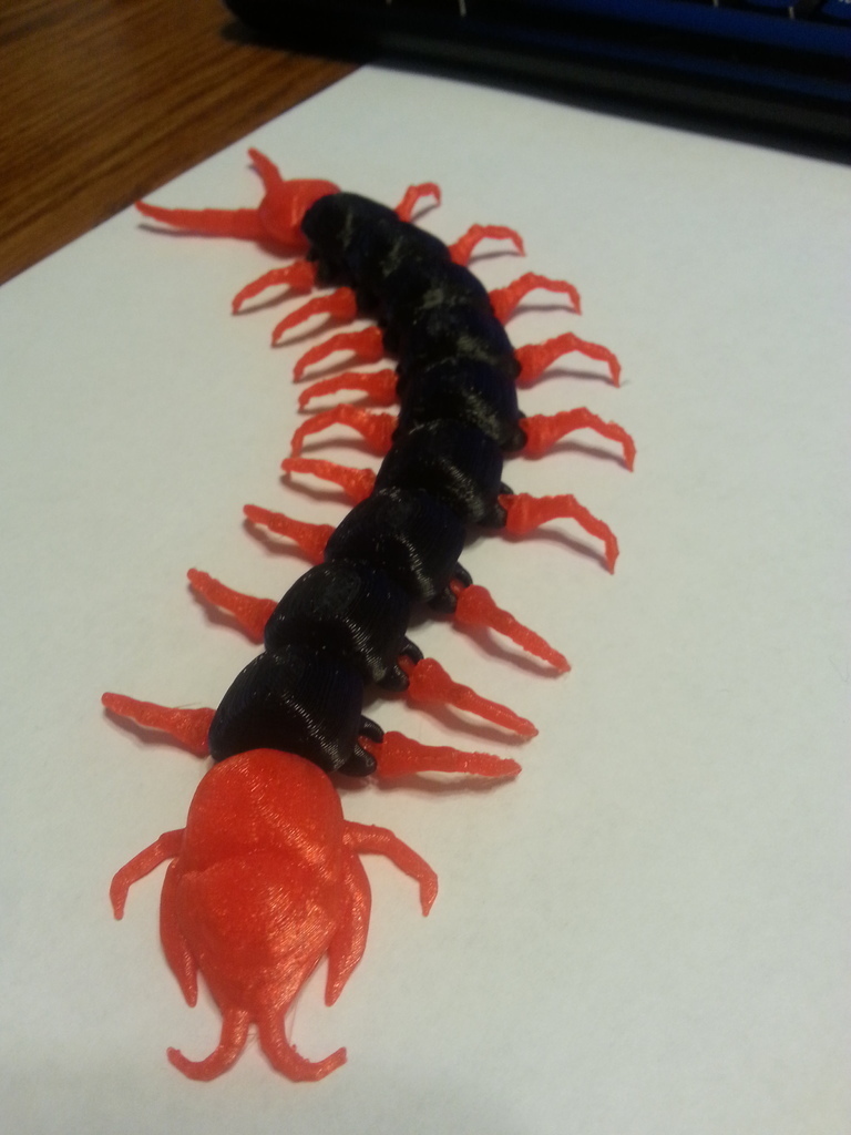 Free 3D file print-in-place articulated centipede 🐛 ・3D printing design ...