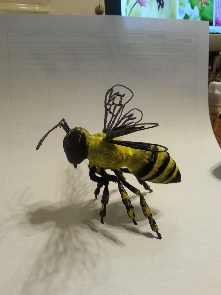 🍯 Honey Bee・Free 3D File for ・Cults