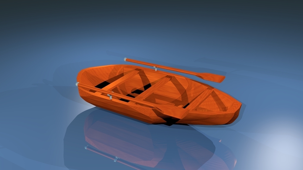 3D-Datei Ruderboot 🎲 kostenlos・3D-druckbares Objekt zum herunterladen・Cults
