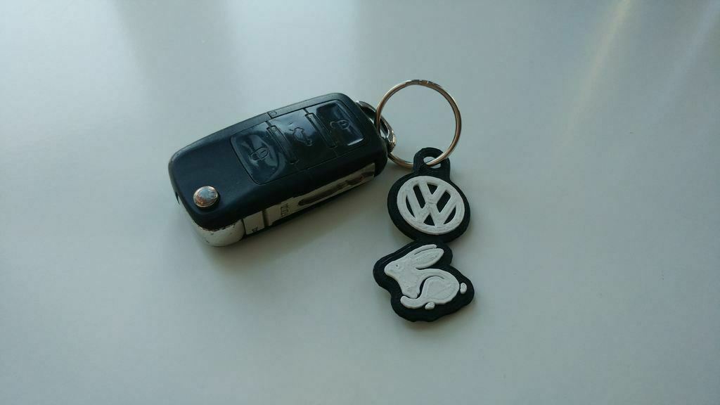 🗝️ VW Rabbit_keychain・Archivo STL Gratis para ・Cults