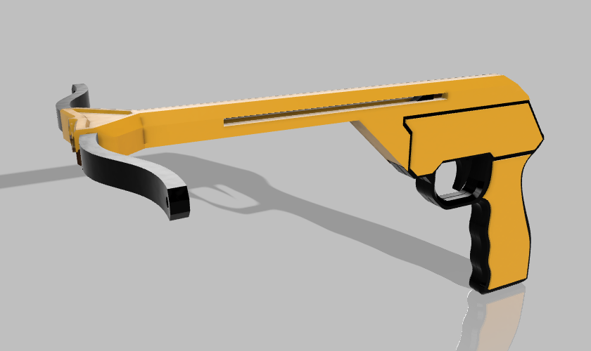 🔫 Crossbow Pistol/Rubber Band Gun・Free 3D File for ・Cults