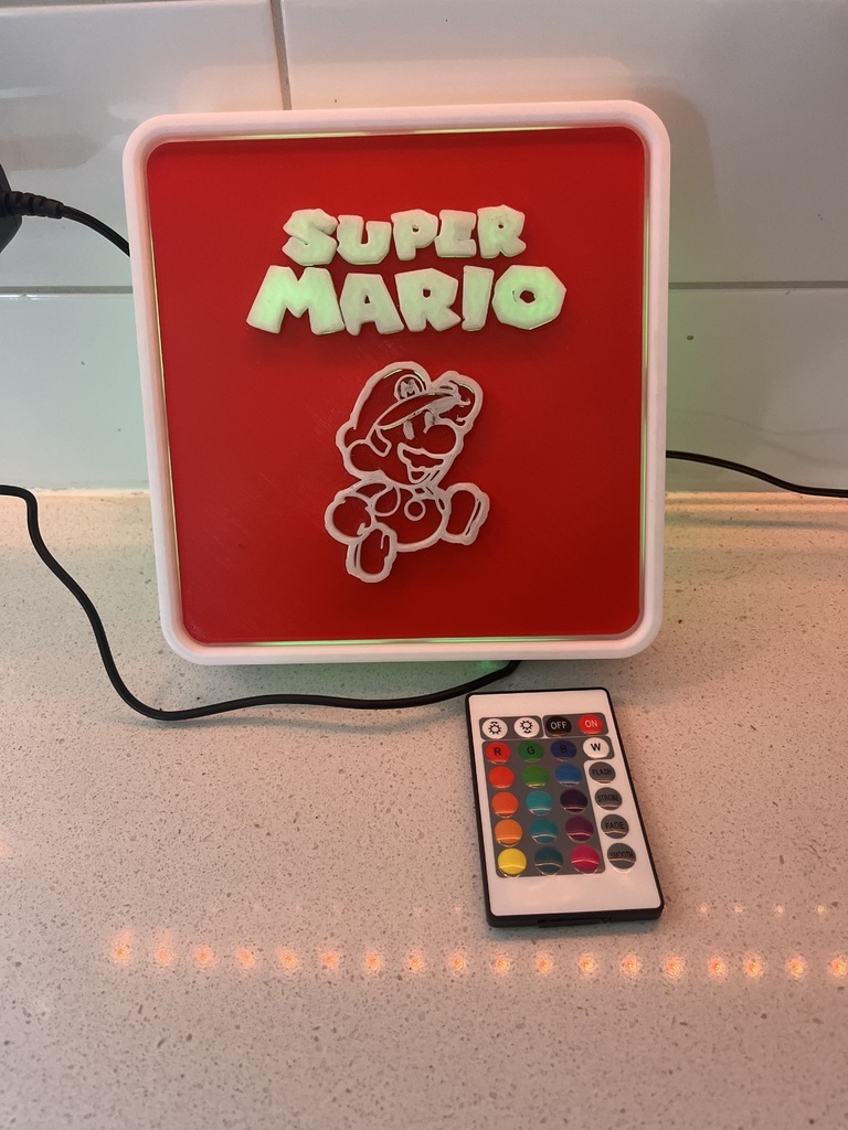 arquivo 3D SuperMario-LED-Sign 👽 ・Modelo para baixar e imprimir em 3D・Cults