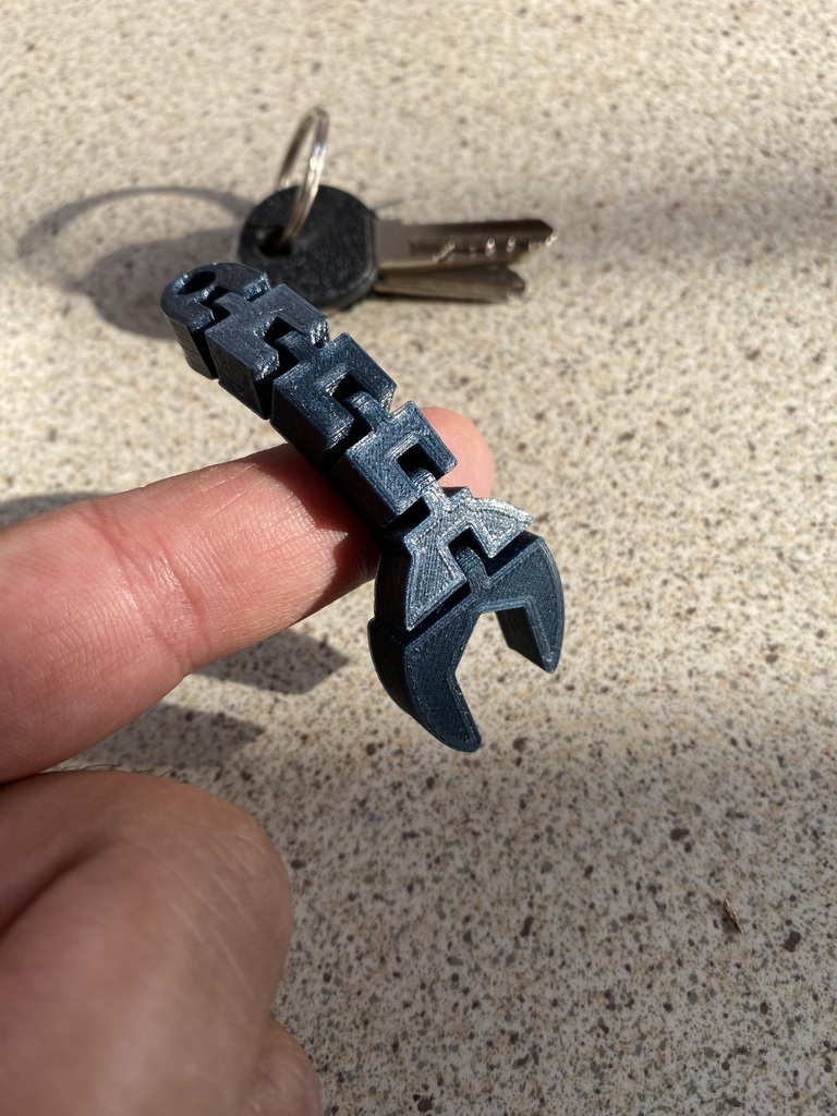 🔧 Flexi Wrench keychain・Free STL File for 3D printing・Cults