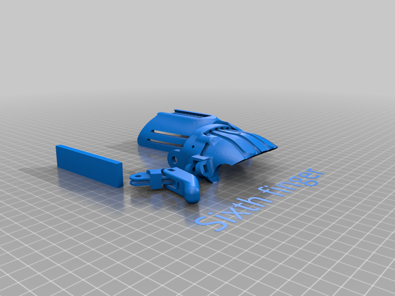 Free 3D file Sixth Finger (Based on E-nable Raptor hand) ・Model to ...