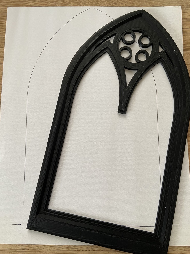 Free STL file Church Window Frame for paintings ⛪ ・3D print design to ...