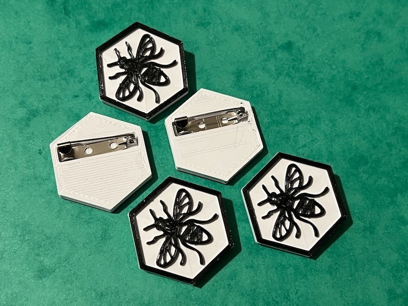 🐝 Manchester Originals Bee Fan Badges・Free 3D File for ・Cults