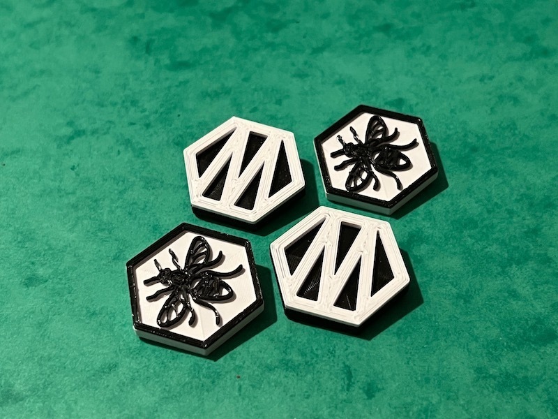 🐝 Manchester Originals Bee Fan Badges・Free 3D File for ・Cults