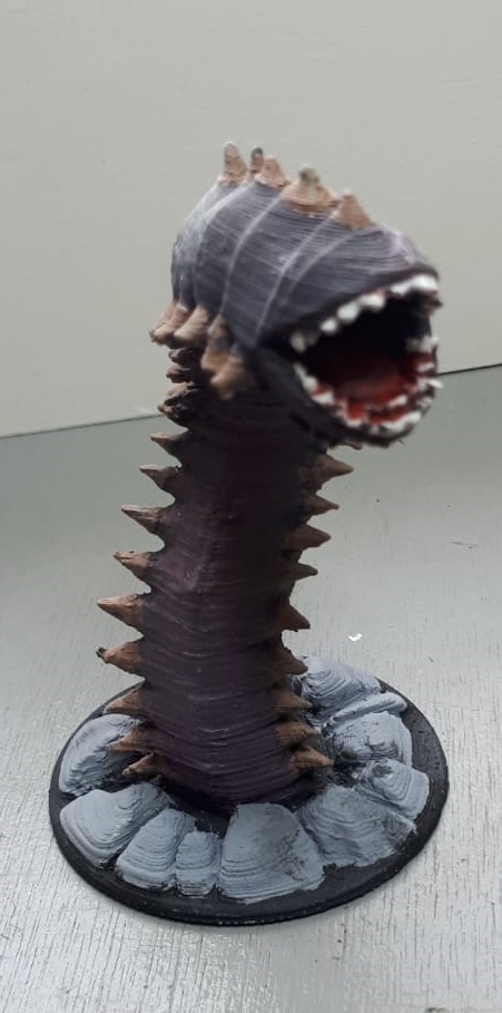 3D printed Purple Worm・Cults