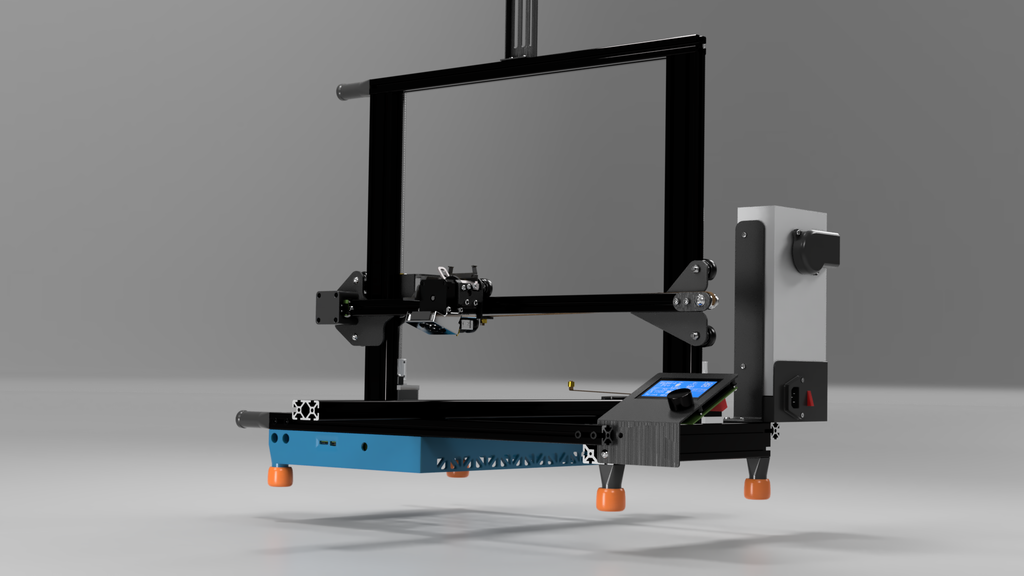 Free 3D file [WIP] Ender Extender 40 x 40 Motherboard Tray with Modular ...