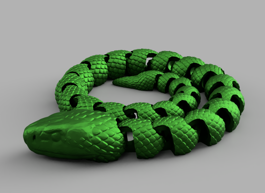 🐍 Shorter Snake・Free 3D File for ・Cults