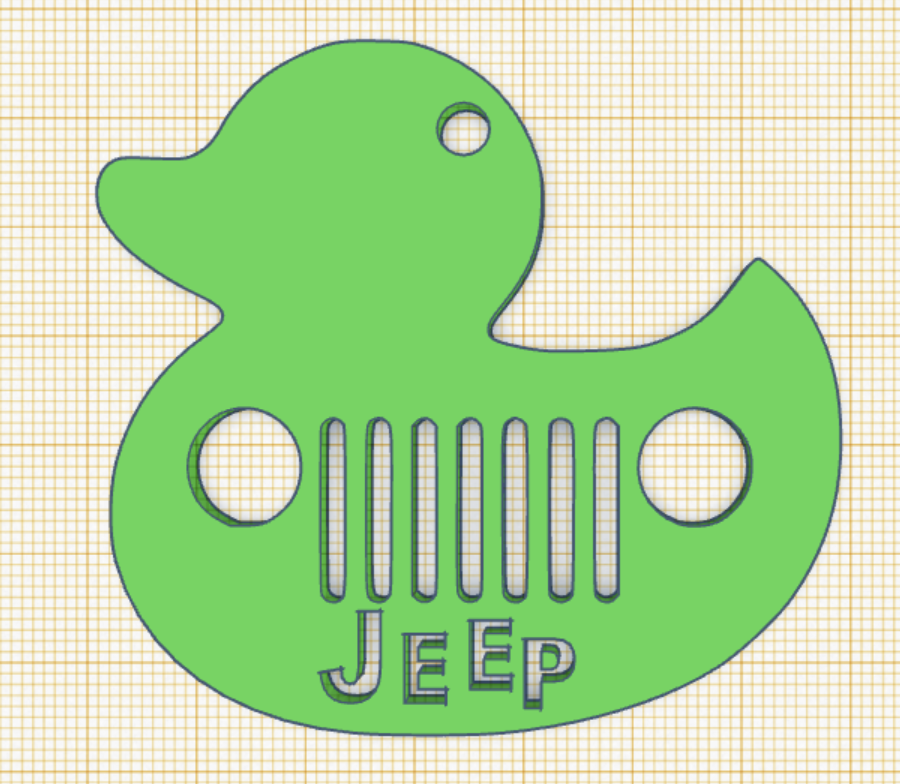 🦆 Jeep Duck Keychain・Free 3D File for ・Cults