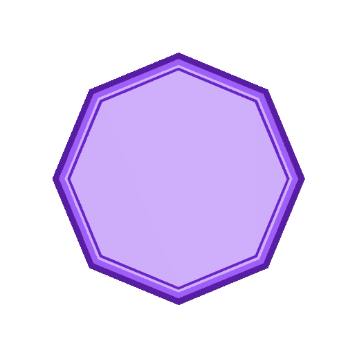 🎲 Base en miniatura octogonal de 25 mm・Archivo 3D Gratis para ・Cults