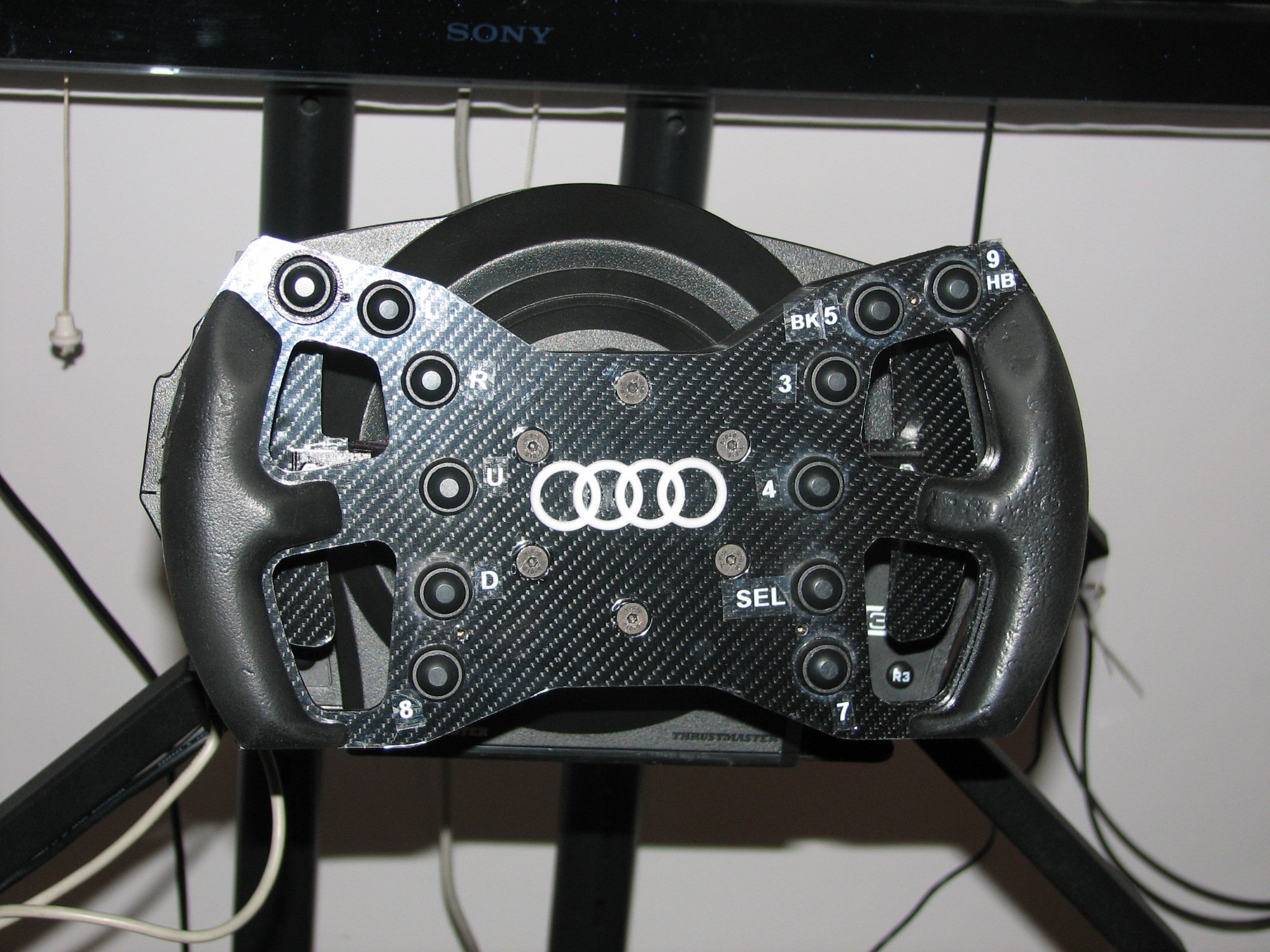 3D printed Formula B1 - steering wheel for sim racing (AUDI DTM)・Cults