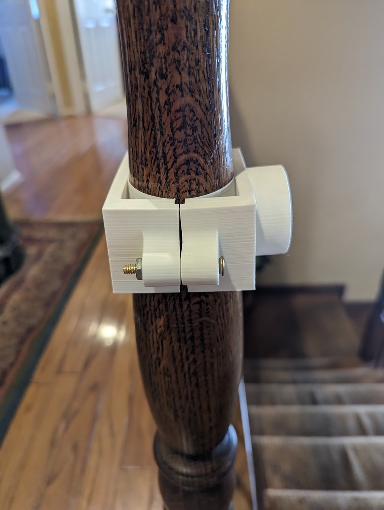 Free 3D file Baby Gate Adapter for rounded banister 👶 ・3D printer ...