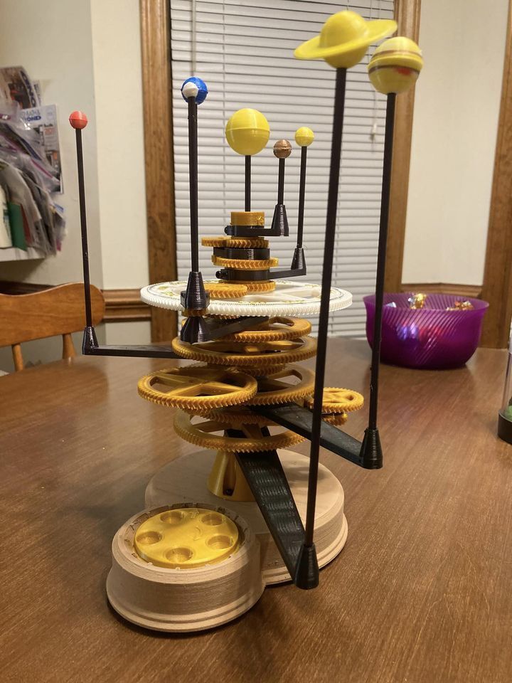 3D printable Mechanical Planetarium・Cults