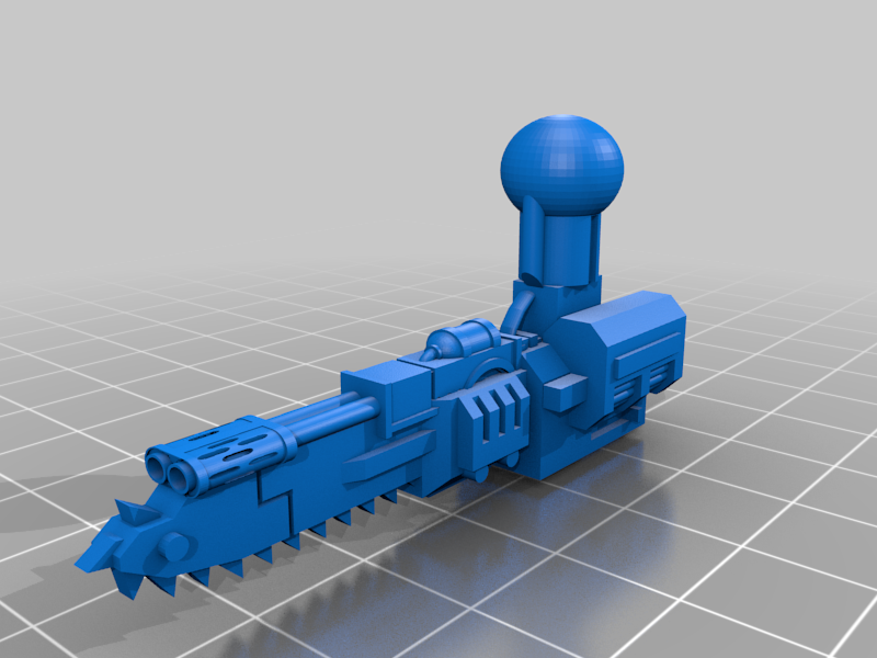 Free 3D file chainsaw & flamer arm for jungle fighting 🪚 ・3D print ...