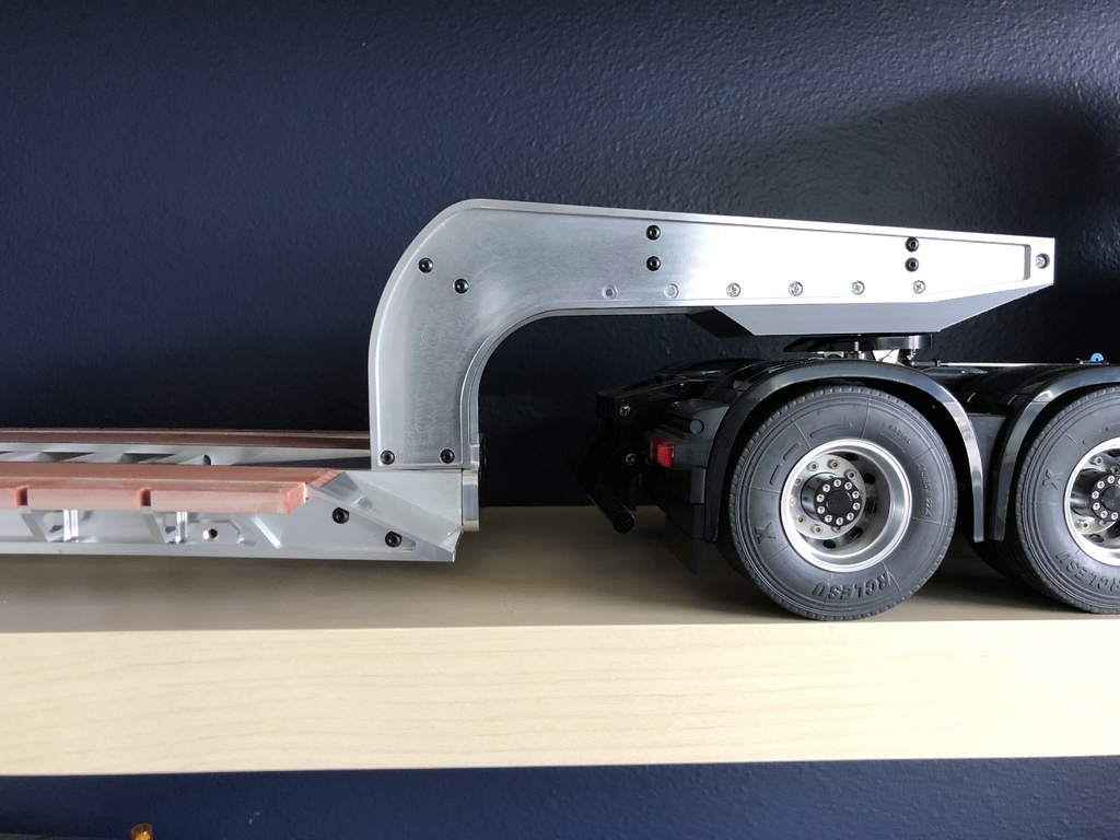 🛞 RC4WD Lowboy Gooseneck HD Kingpin Fifth Wheel Height Adjust Tamiya RC ...