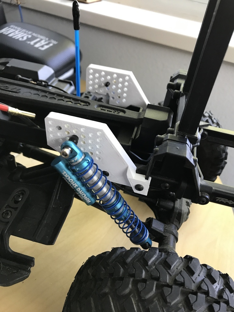 🚁 Traxxas TRX4 Shock Soportes Para suspensión de mayor recorrido ...