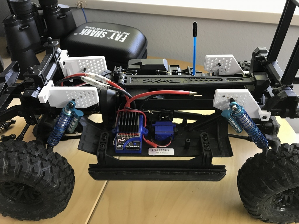 🚁 Traxxas TRX4 Shock Soportes Para suspensión de mayor recorrido ...