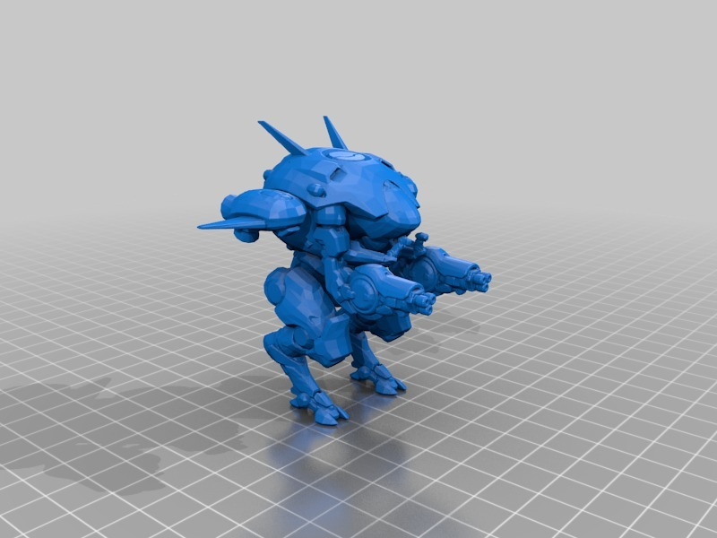 🤖 DVA Robot from Overwatch・Free 3D File for ・Cults