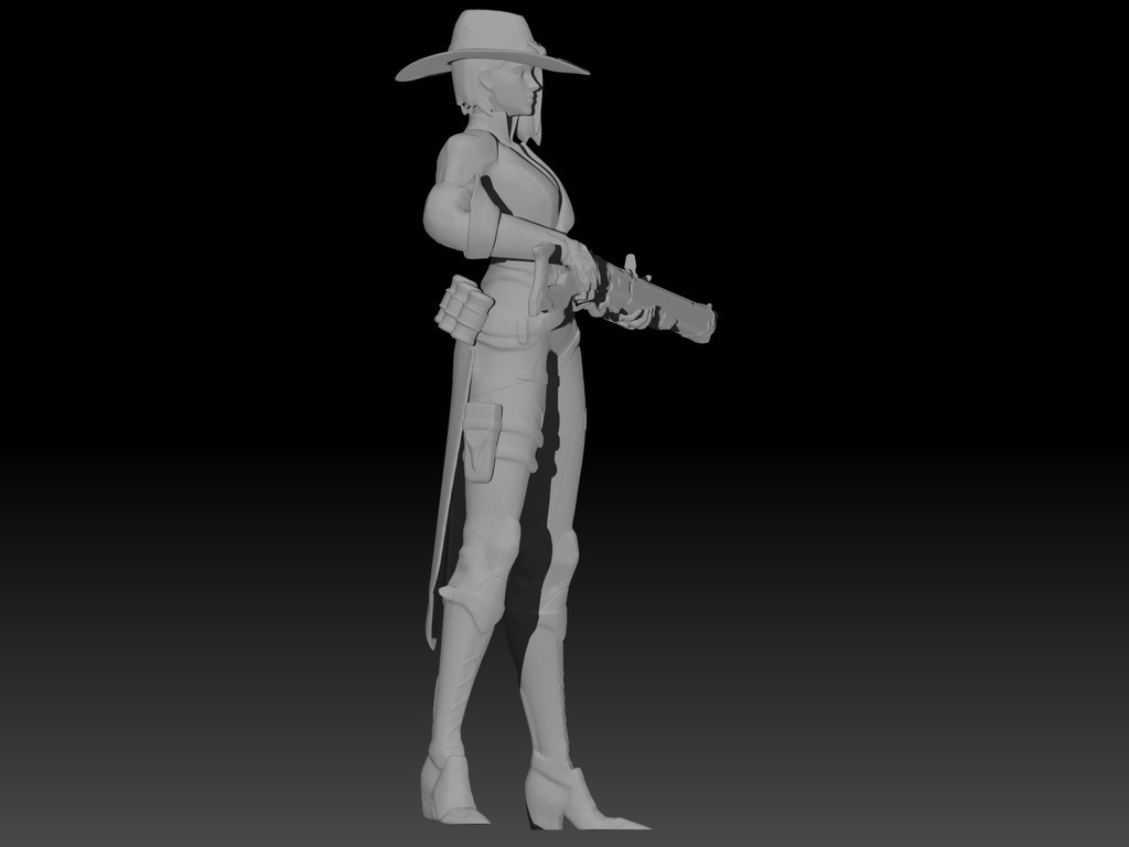 👾 Overwatch Ashe・Free 3D File for ・Cults