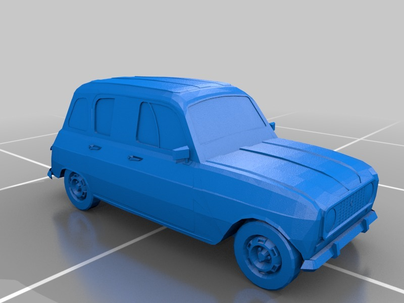 🚗 Renault 4L・Fichier 3D Gratuit pour ・Cults